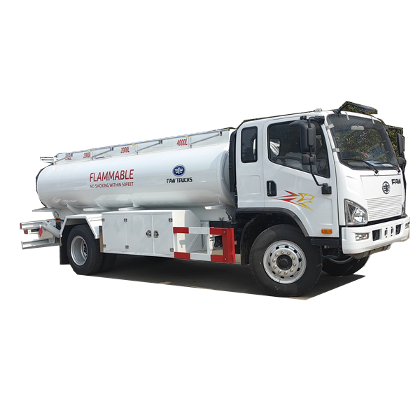 FAW 6 wheels 10000 liters 4 compartments fuel tank truck_Chengli